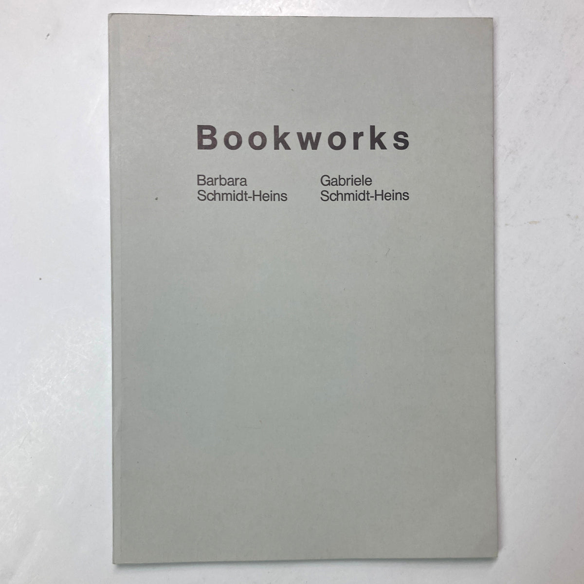 Schmidt-Heins, Barbara & Gabriele - Bookworks: Original Books from 197 – Fenrick Books