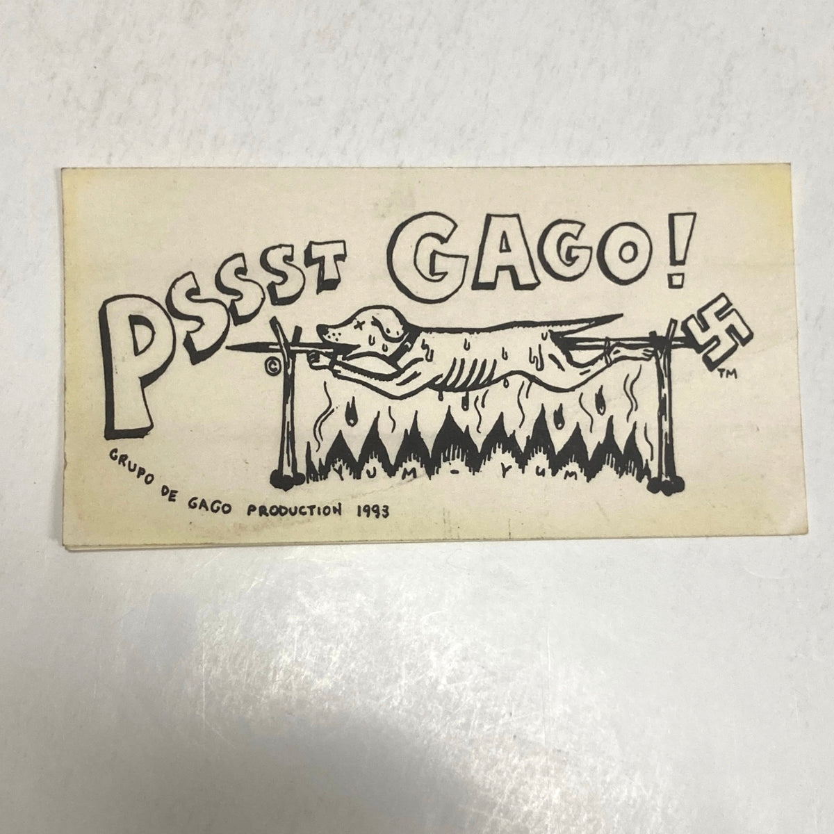 Grupo De Gago - Pssst Gago! sticker – Fenrick Books LLC